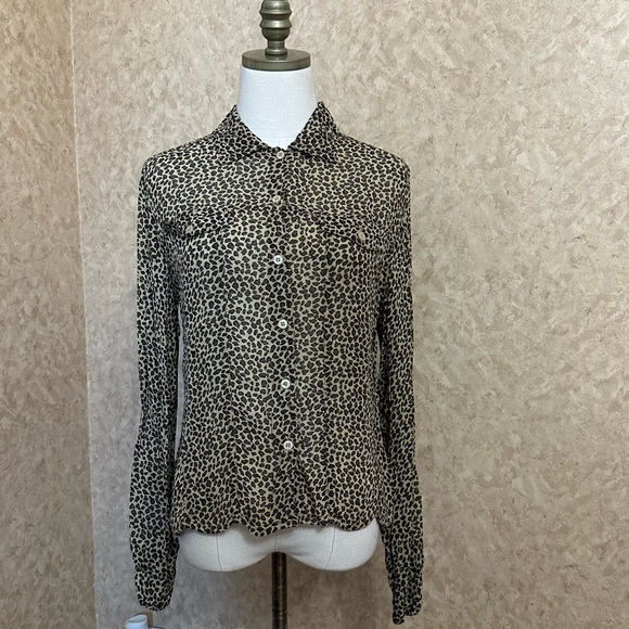 Fashion Web | Tops | Y2k Leopard Print Womens Blouse | Poshmark